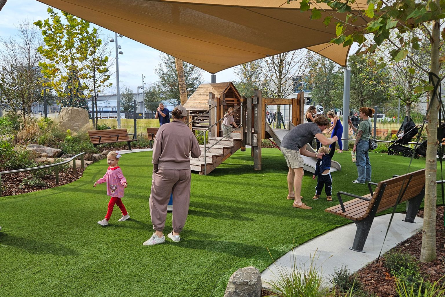 From Grass Lot to Gathering Place: Riverfront Plaza Opens Downtown ...